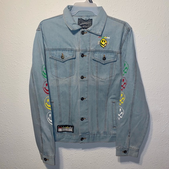 Brooklyn Cloth | Jackets & Coats | Xl Drip Denim Jacket | Poshmark